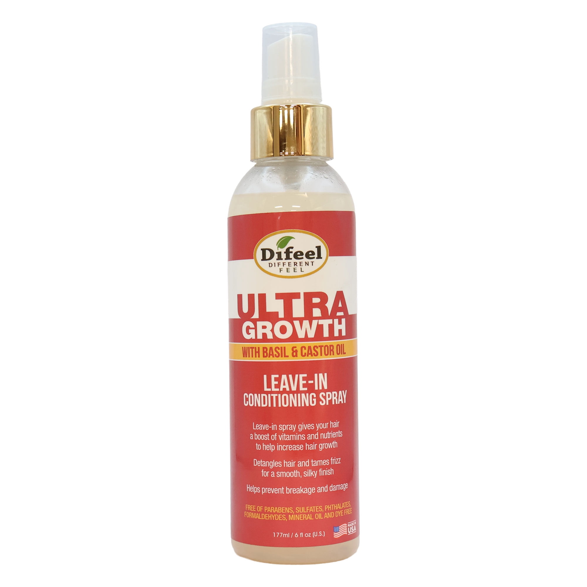 Difeel Ultra Growth Basil and Castor Oil Leave In Conditioner Spray 6 ...