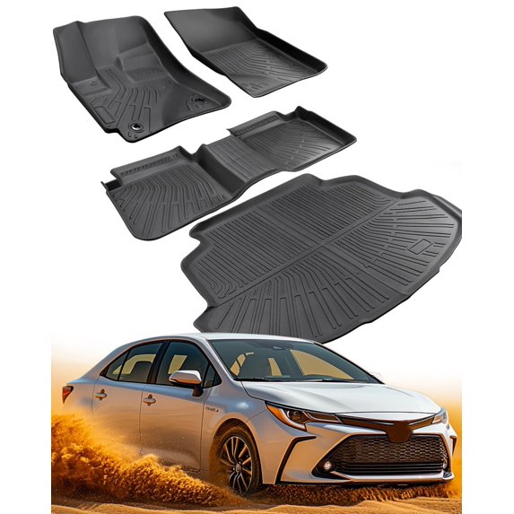 DiffCar® for Toyota Corolla Floor Mats & Cargo Liner 2015 2016 2017 ...