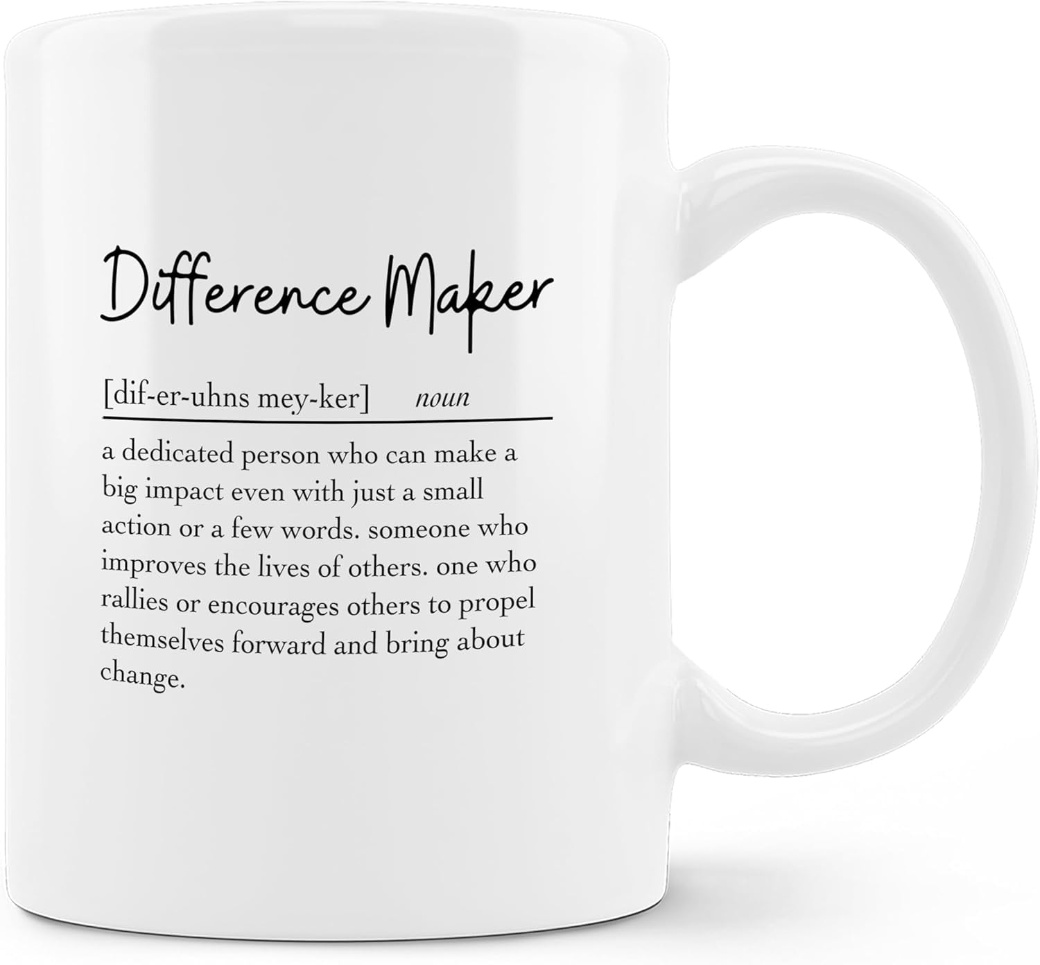 Difference Maker Coffee Mug Ceramic 11oz - Mentor Boss Coworker Teacher ...