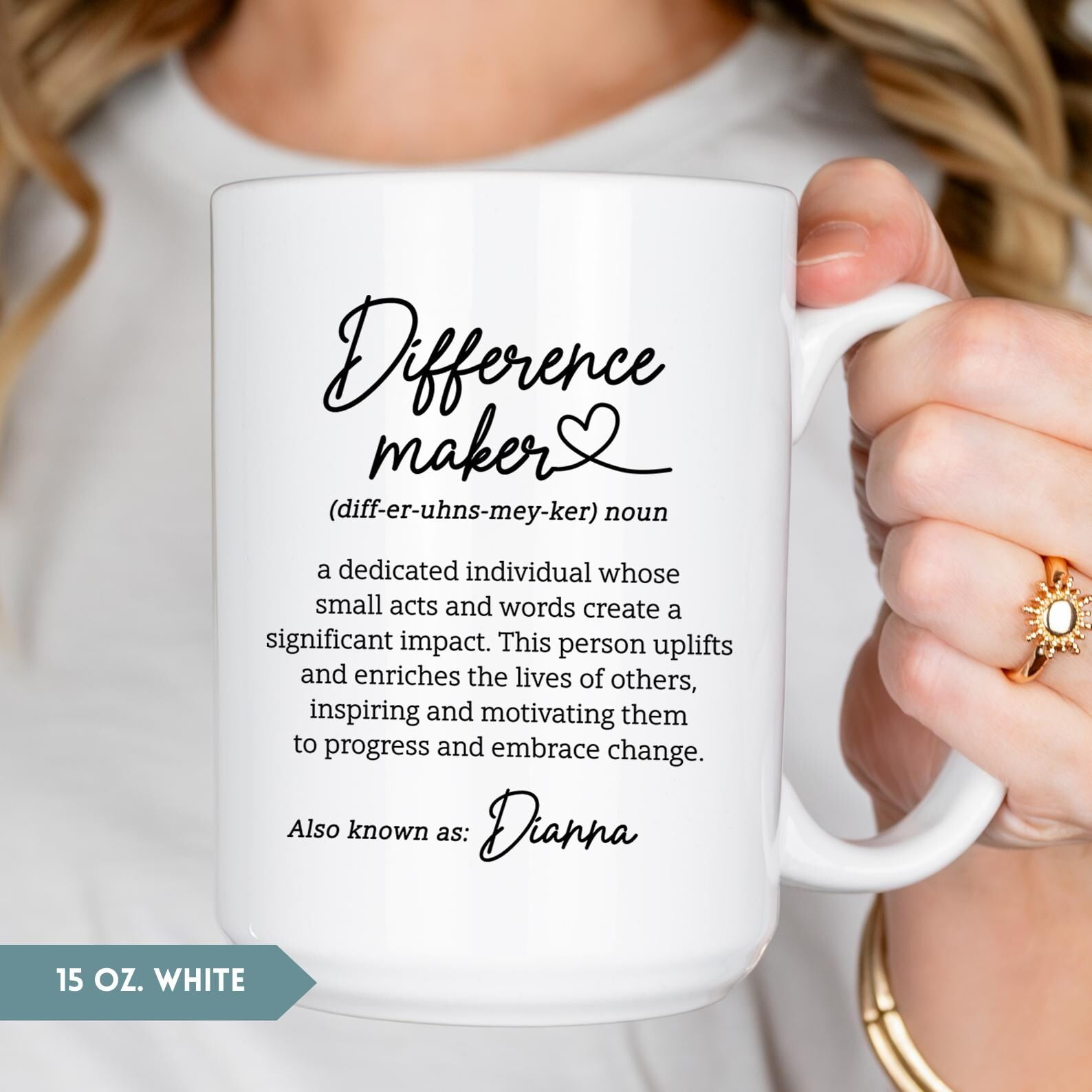 Difference Maker Coffee Mug, Difference Maker Gift, Custom Difference ...