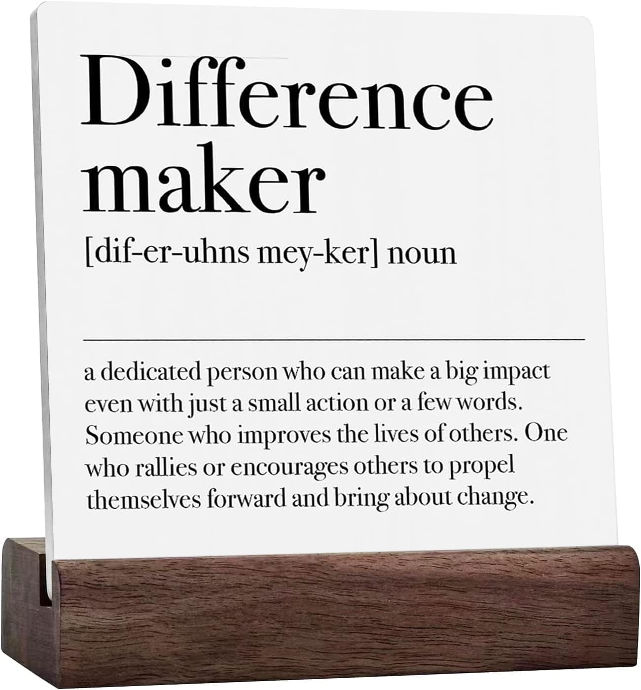 Difference Maker Definition Decorative Ceramic Sign Coworker Leaving ...