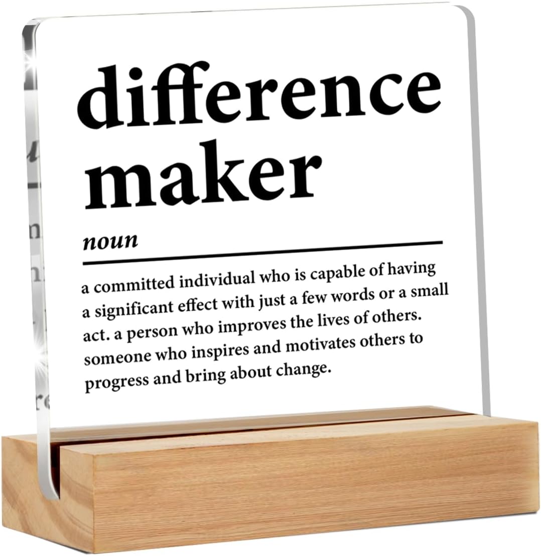 Difference Maker Gifts for Teacher Coach Mentor Boss Leader, Thank You ...
