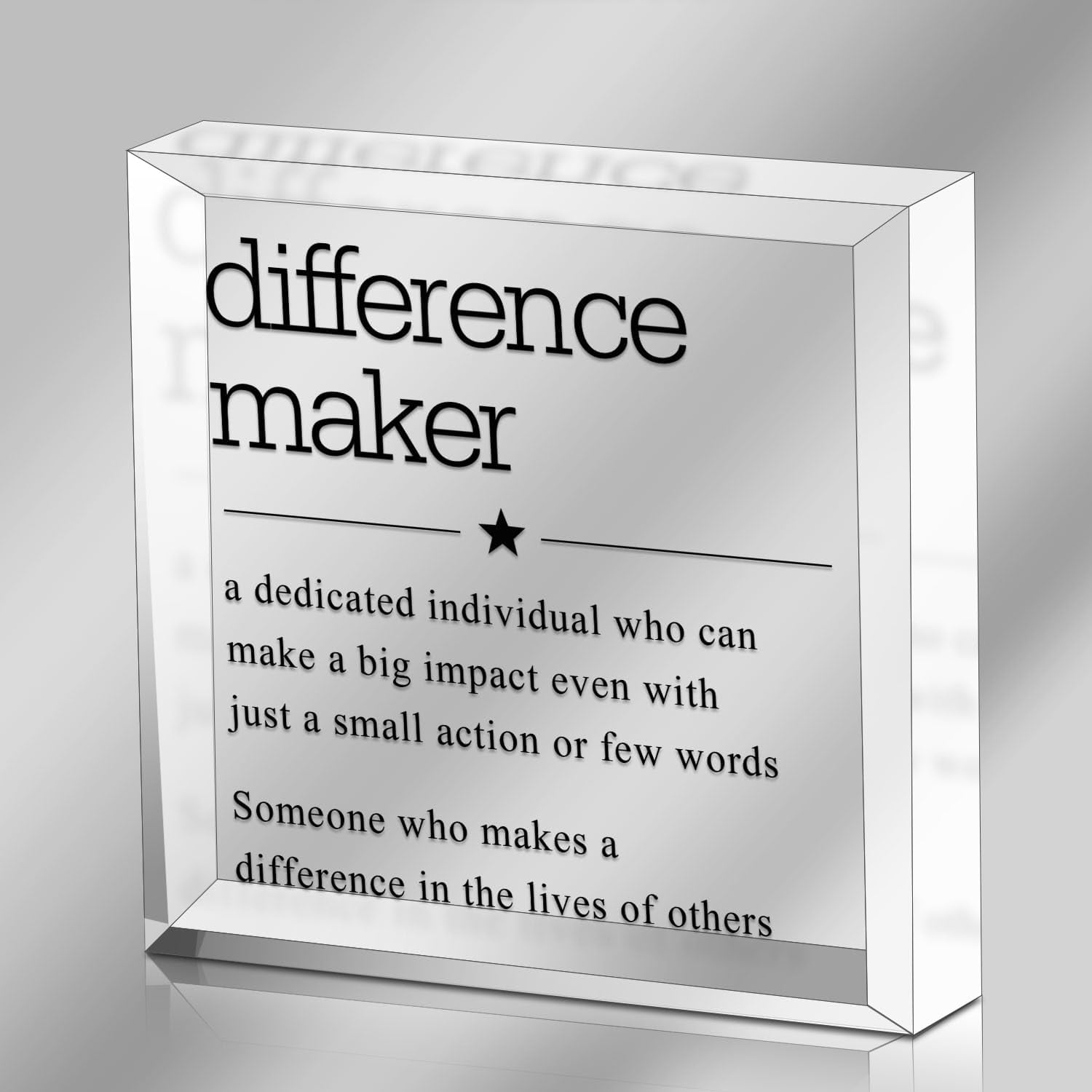 Difference Maker Sign Gifts for Women, Inspirational Gifts for Coworker ...