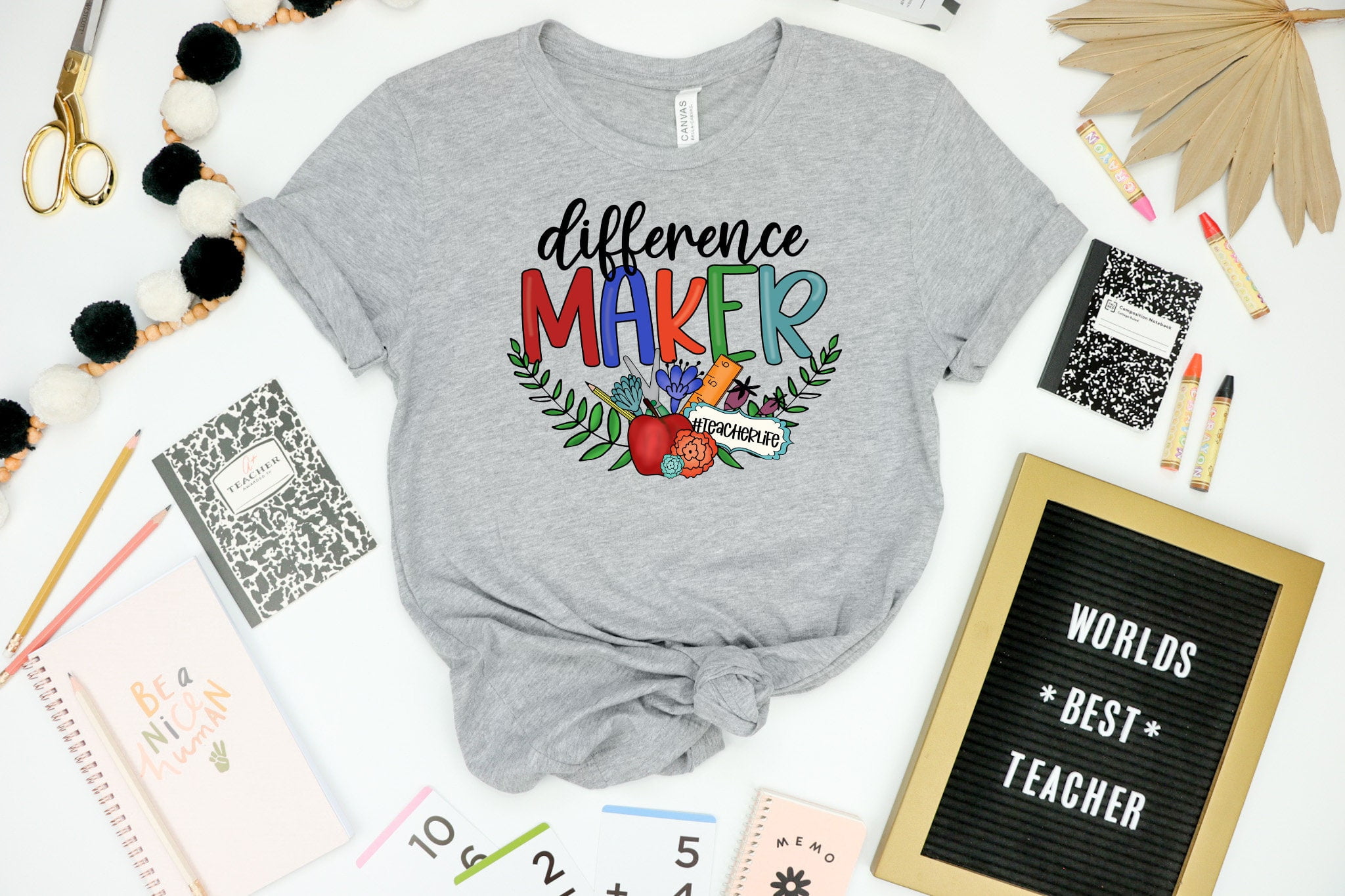 Difference Maker Teacher Shirt Teacher Shirt First Grade Teacher ...