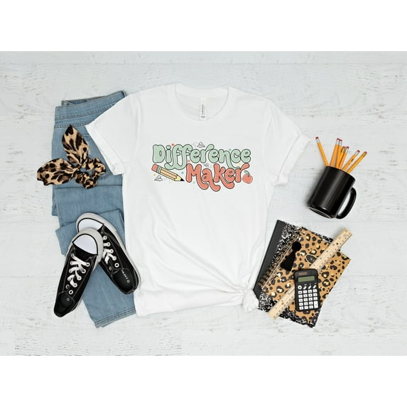 Difference Maker Teacher Shirts Back To School Shirt Teacher ...
