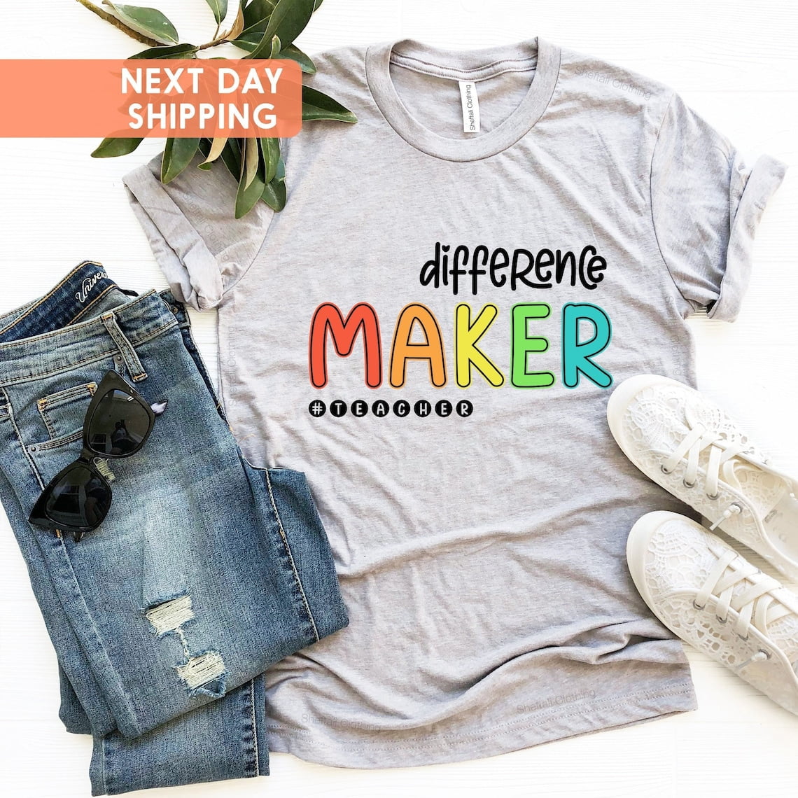 Difference Maker Teacher Shirts, First Grade Teacher Shirts,Teacher ...