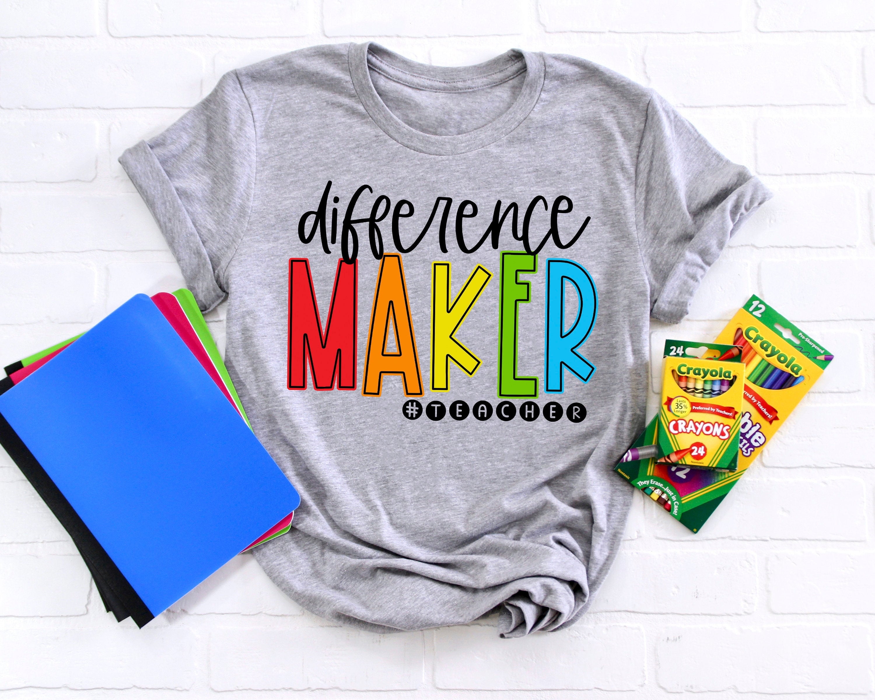 Difference Maker Teacher Shirts, Teach Love Inspire Shirt, Back To ...