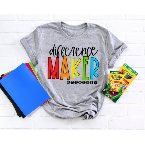 Difference Maker Teacher Shirts, Teach Love Inspire Shirt, Back To ...