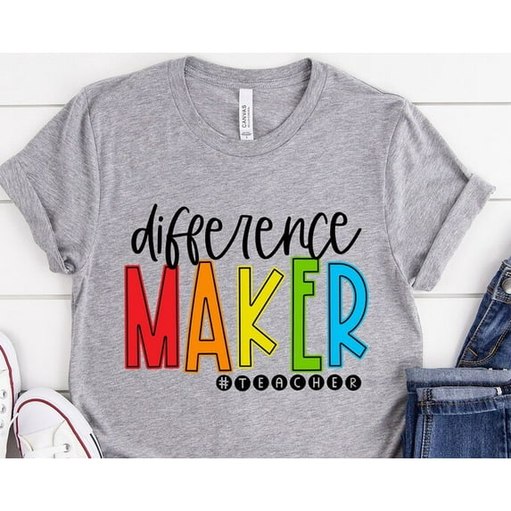 Difference Maker Teacher Shirts, Teach Love Inspire Shirt, Back To ...