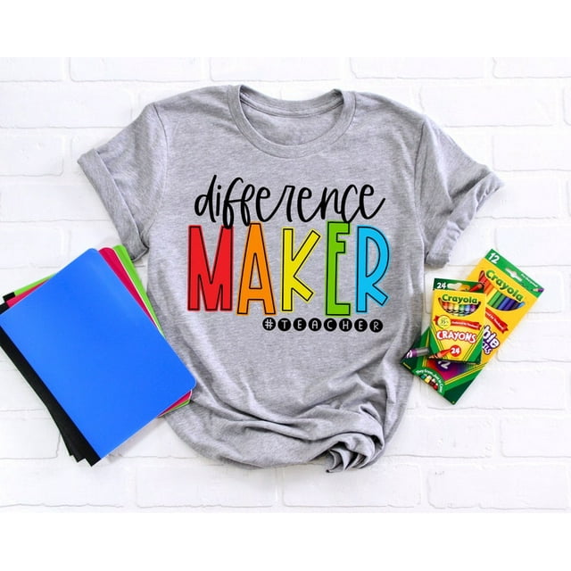 Difference Maker Teacher Shirts, Teach Love Inspire Shirt, Back To ...