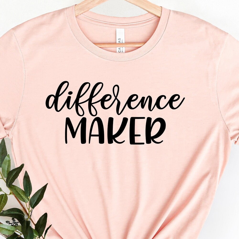 Difference Maker shirt, Funny Teacher Life Shirt, Educators T-Shirt ...