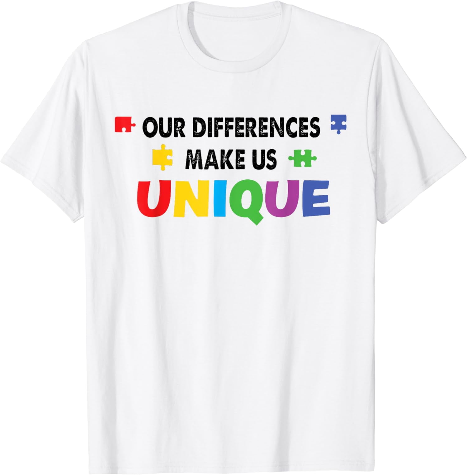 Differences Makes Us Unique Autism Mental Health Awareness T-Shirt ...