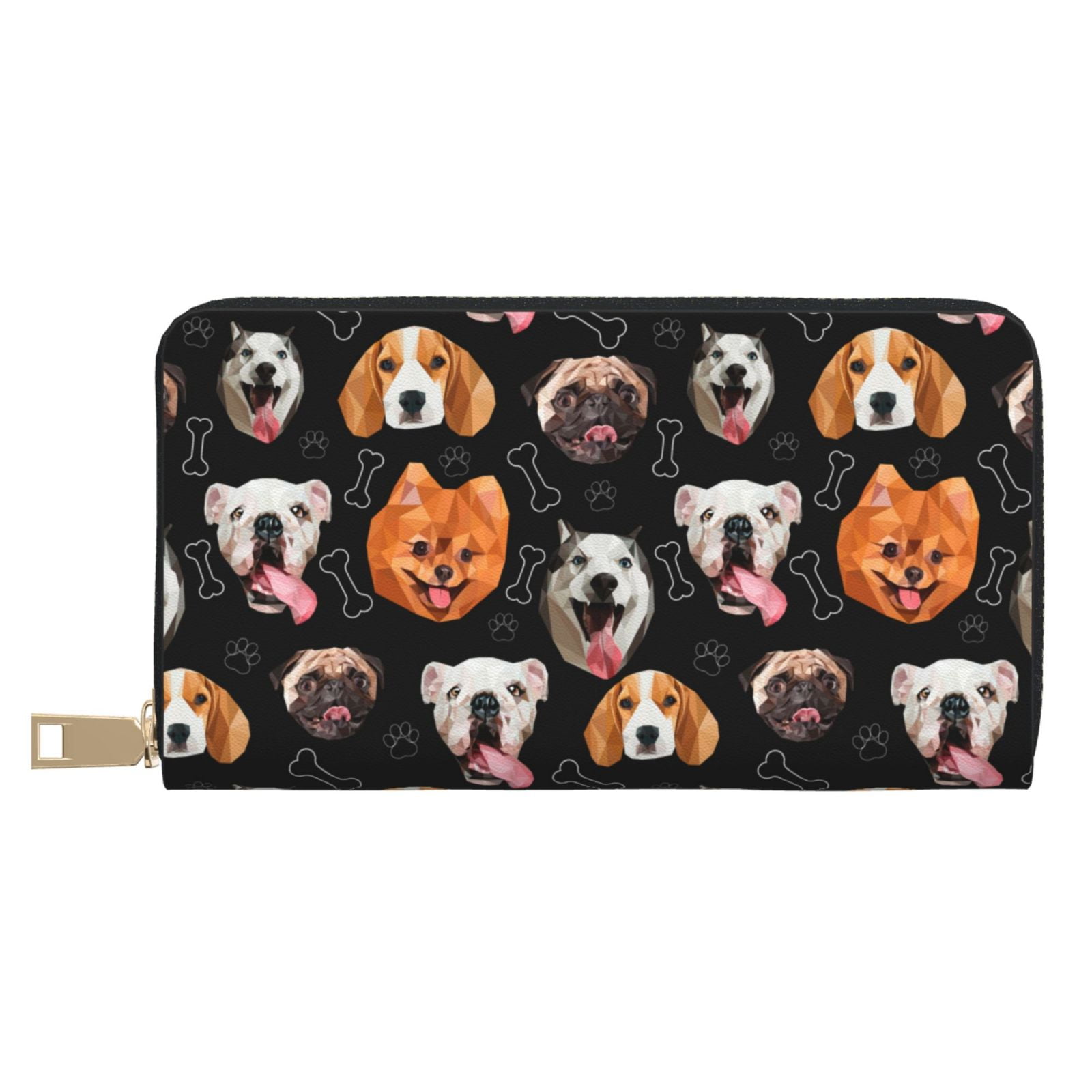 Different Breeds Of Dogs Wallet Women, Leather Bifold Multi Card Wallet ...