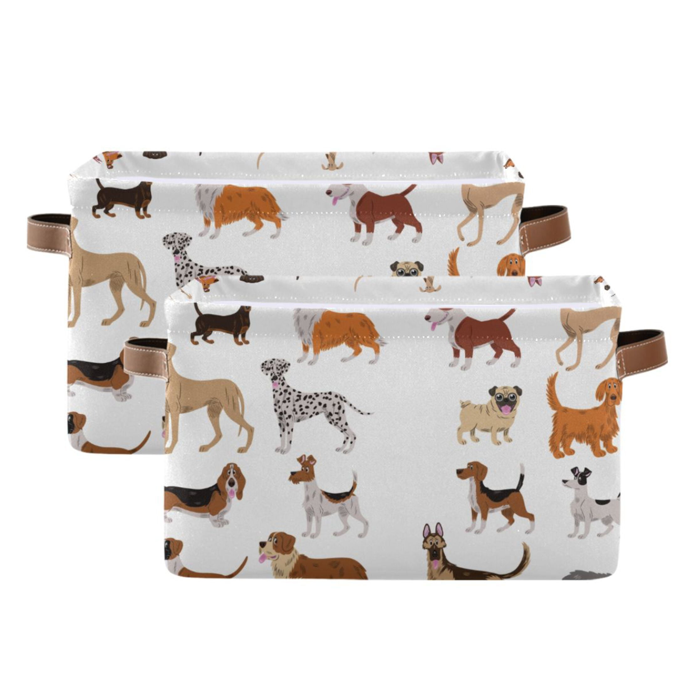 Different Cartoon Dogs Storage Basket Large Bin Laundry Boxes Toys ...