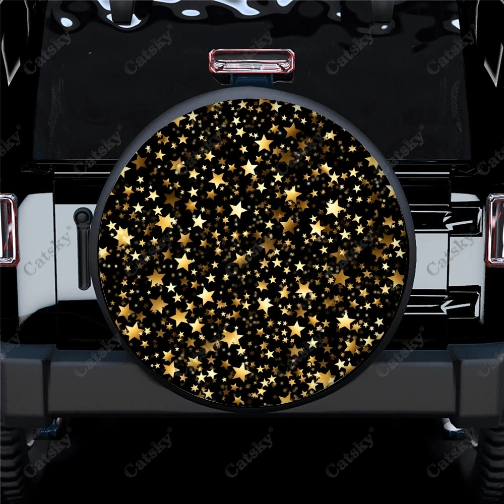 Different Color Stars Pattern Polyester Universal Spare Wheel Tire ...