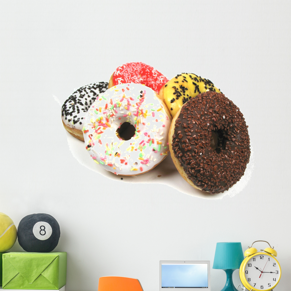 Different Donuts Wall Mural by Wallmonkeys Peel and Stick Graphic (48 ...