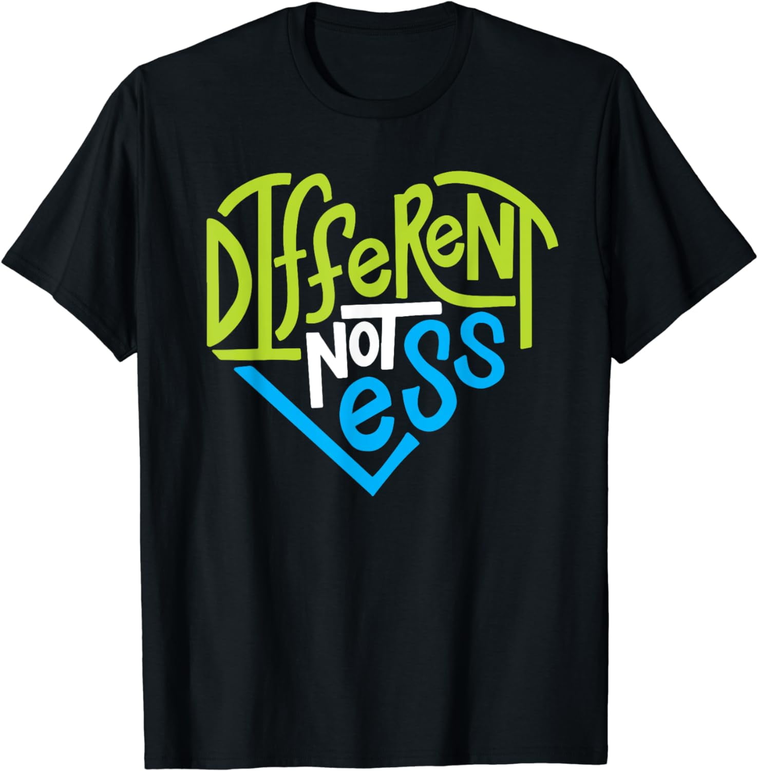 Different Not Less Tshirt for Autism Support - Walmart.com