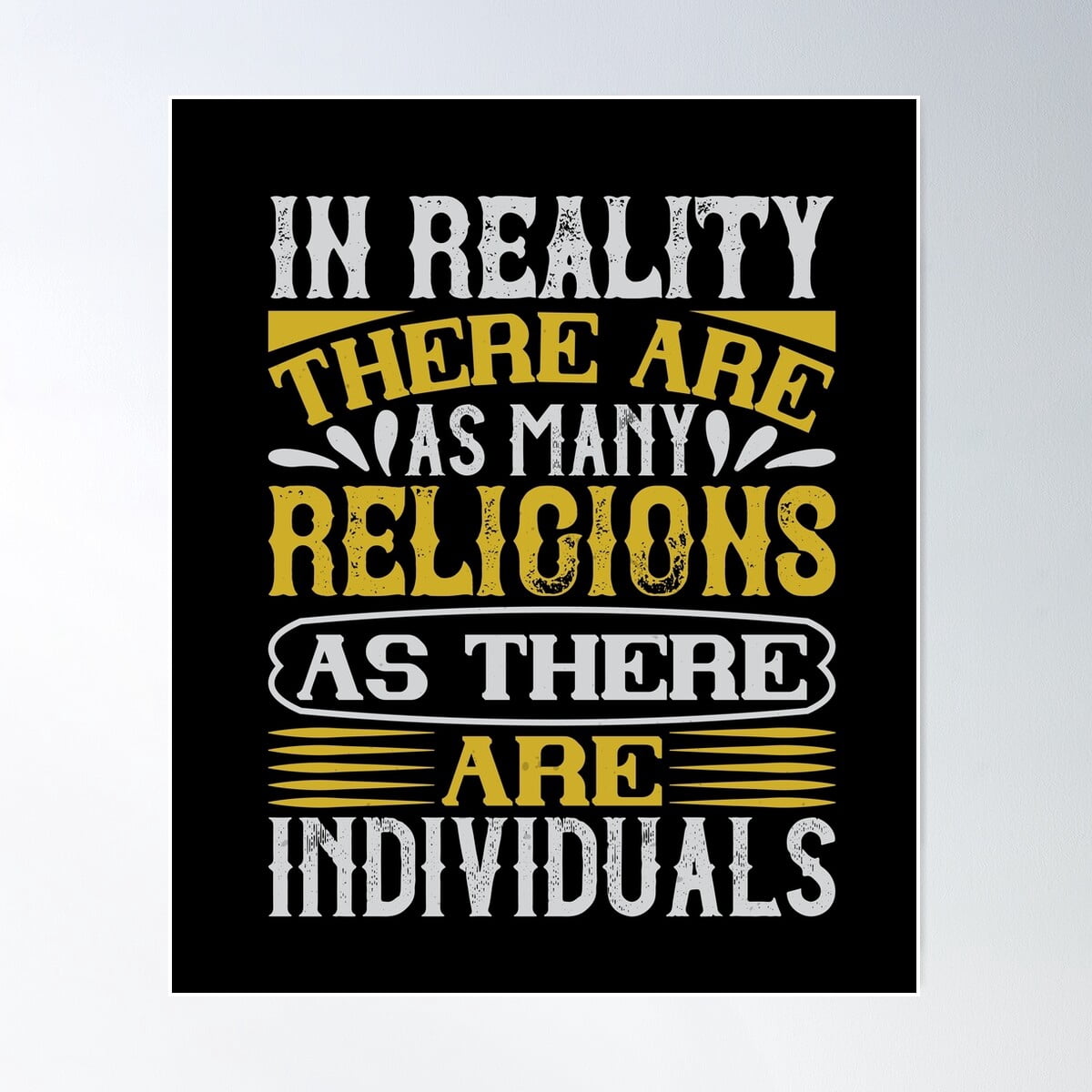 Different Religions In The World | Religious Group Typography Poster ...