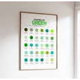 Different Shades Of Green Color Chart With 30 Different Hex Color Codes ...