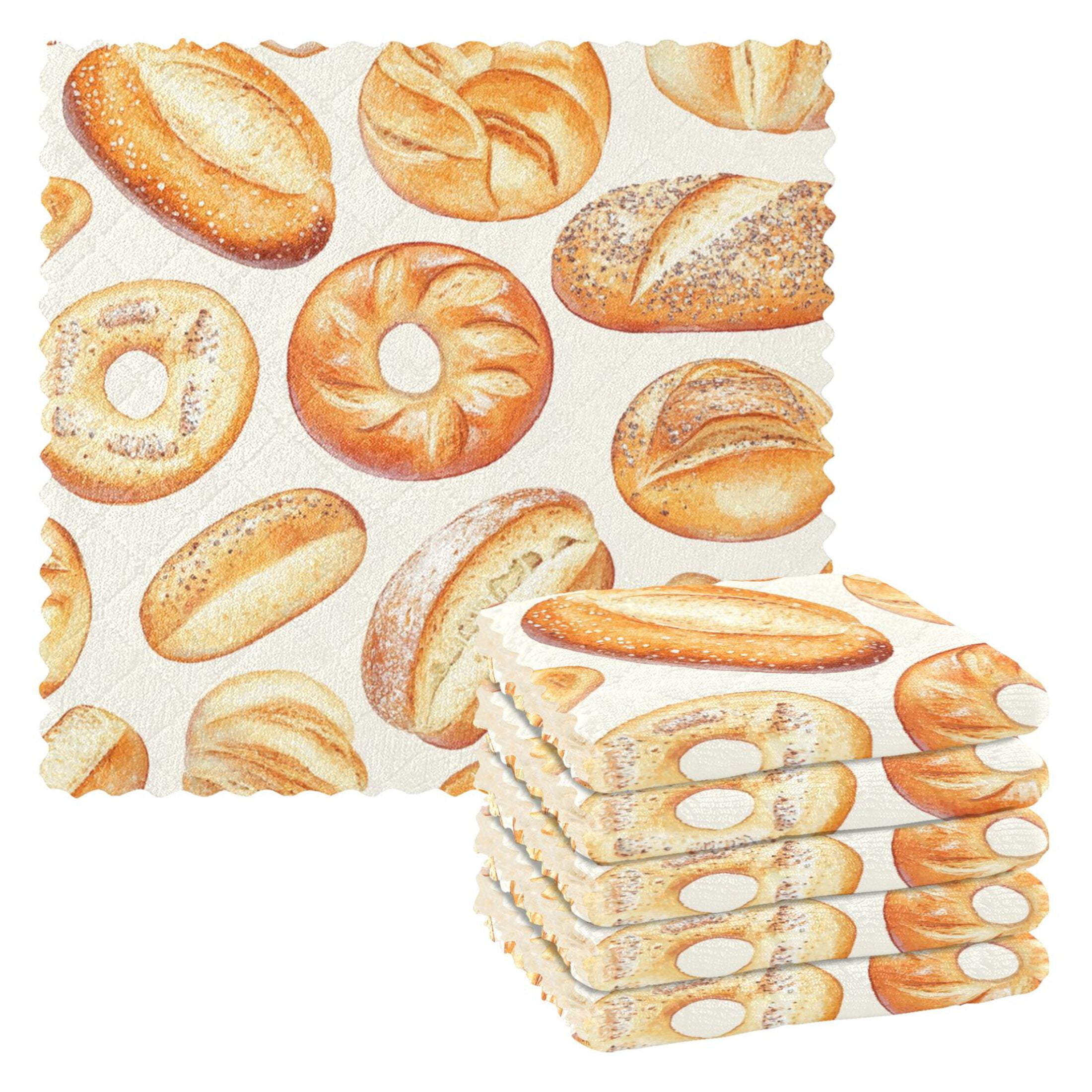 Different Shapes Of Bread Dish Cloths Dish Towels Cleaning Cloths Quick ...