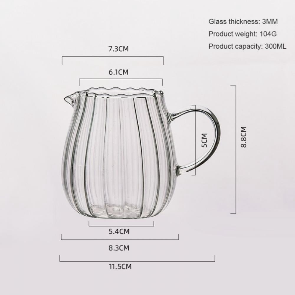 Different Size Glass Milk Jug,Heat-resistant Transparent Glass Cup With ...