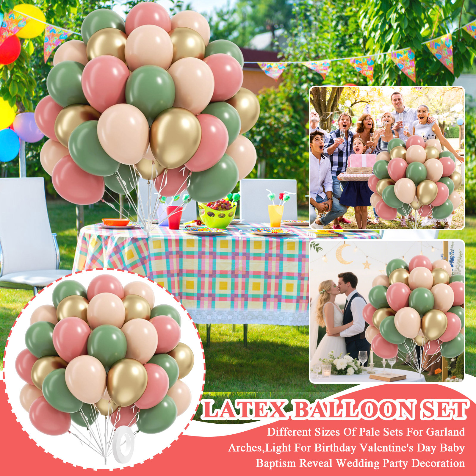 Different Sizes Of Pale Sets For Garland Arches, Light For Birthday ...