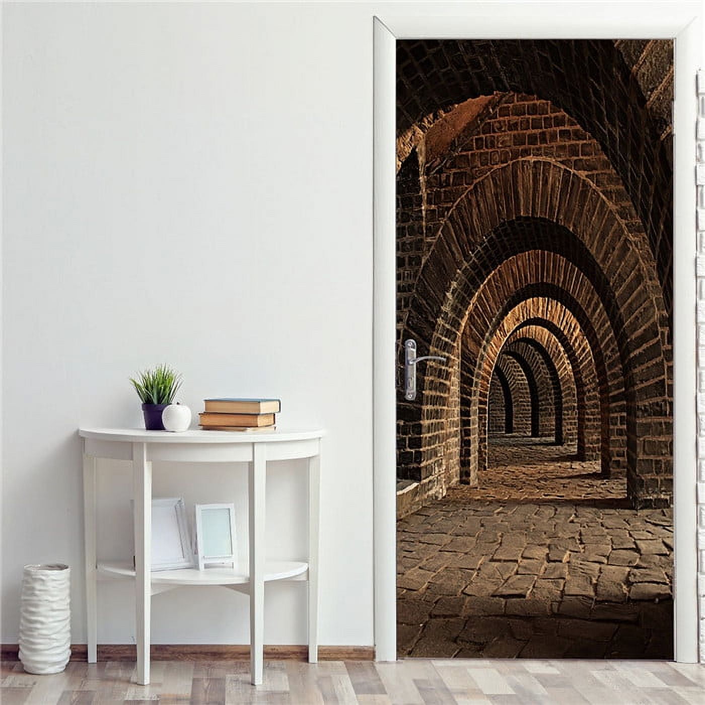 Different Style Library Door Sticker Waterproof Wallpaper On The Door ...