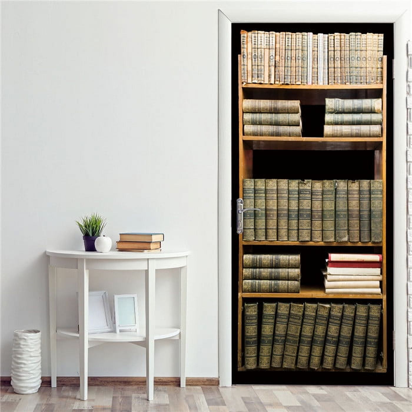 Different Style Library Door Sticker Waterproof Wallpaper On The Door ...