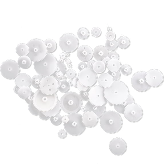New Arrivals Different Styles White Plastic Gear Set 58 Pcs for RC Toys ...