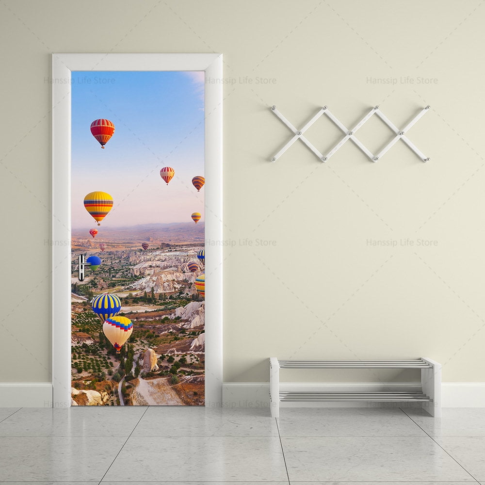Different Styles of Door Stickers Architectural Scenery Indoor Door ...
