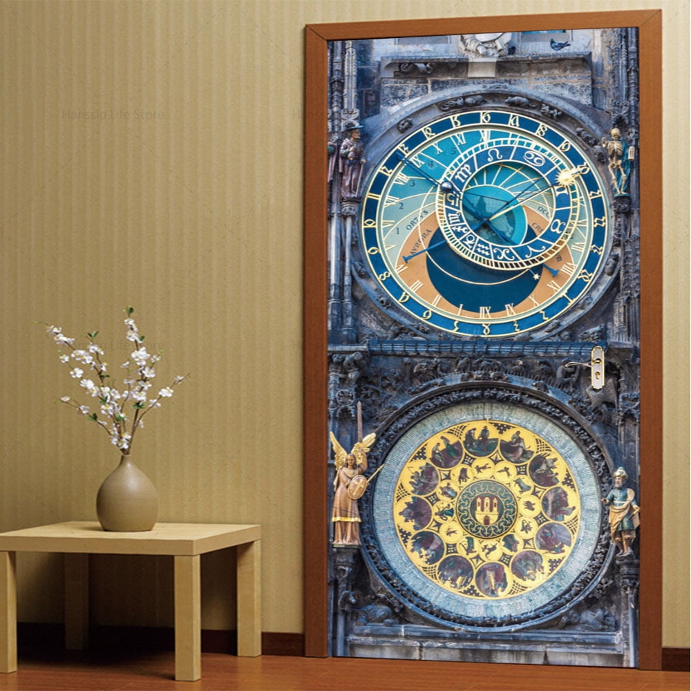 Different Styles of Door Stickers Architectural Scenery Indoor Door ...