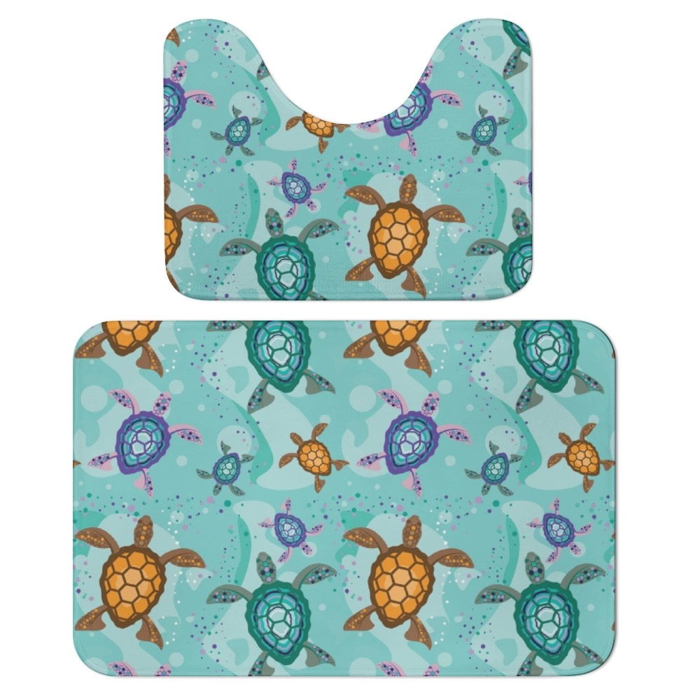 Different Textures Bathroom Rugs Set 2 Pieces, Bathroom Set - Quick ...