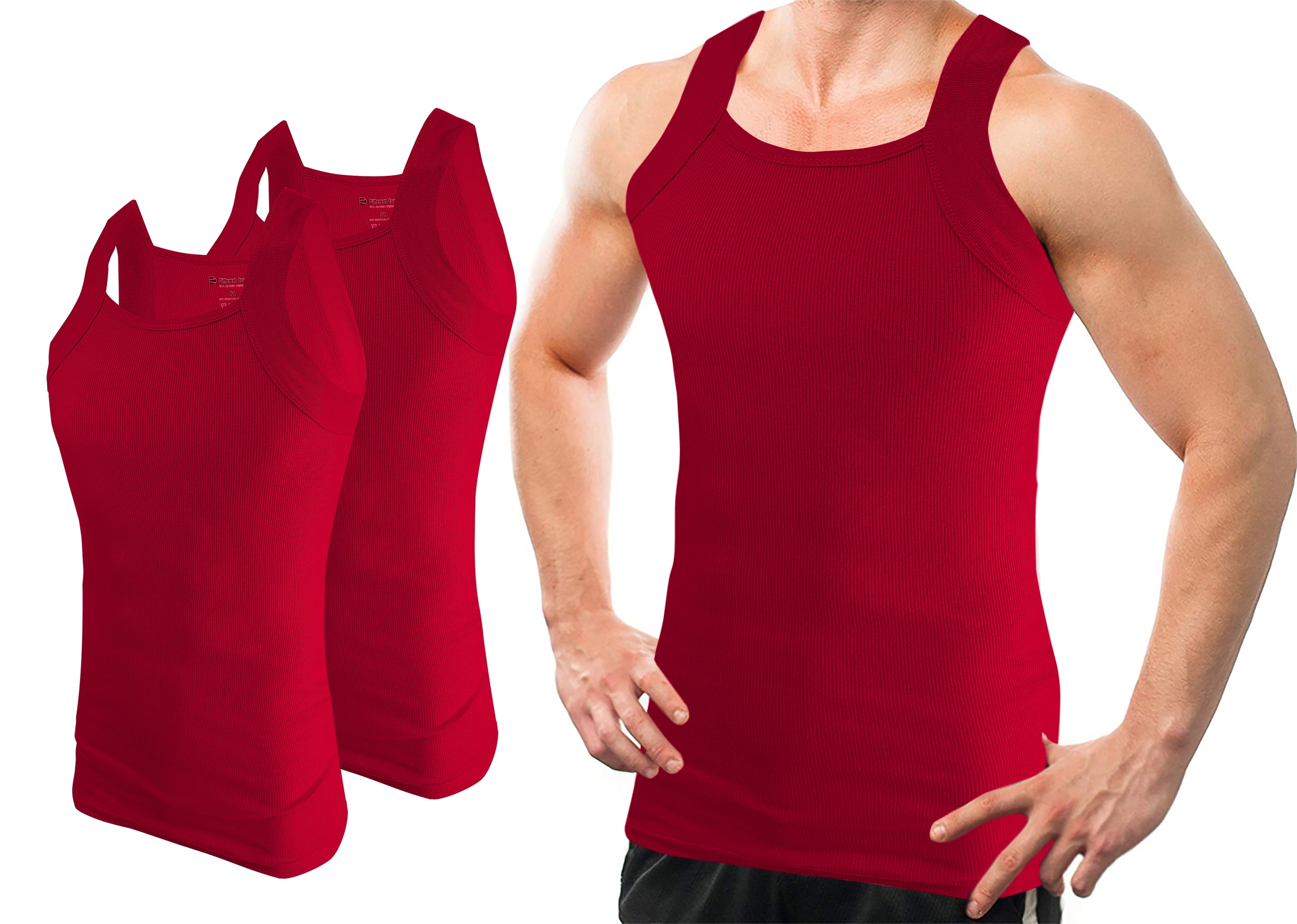 Different Touch 2 Pack Assorted Colors G-unit Tank Tops Square Cut ...