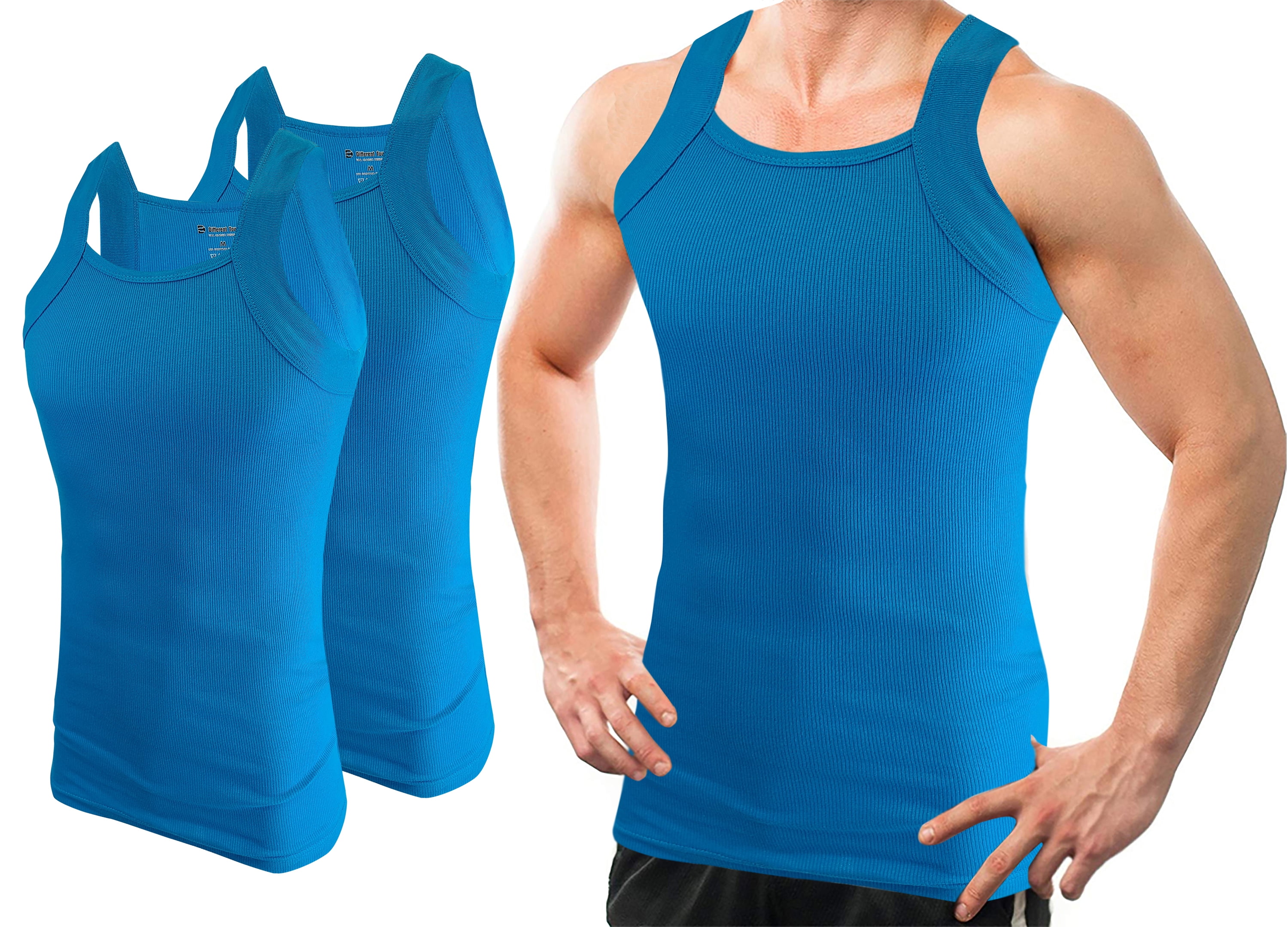 Different Touch 2 Pack Assorted Colors G-unit Tank Tops Square Cut ...