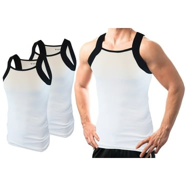 Different Touch Men's 6 pack G-Unit Style Square Cut Tank tops ...