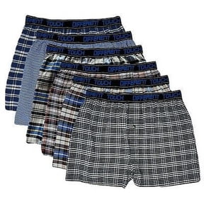 Different Touch Men's Big and Tall Cotton Boxer Shorts Underwear 6-Pack ...