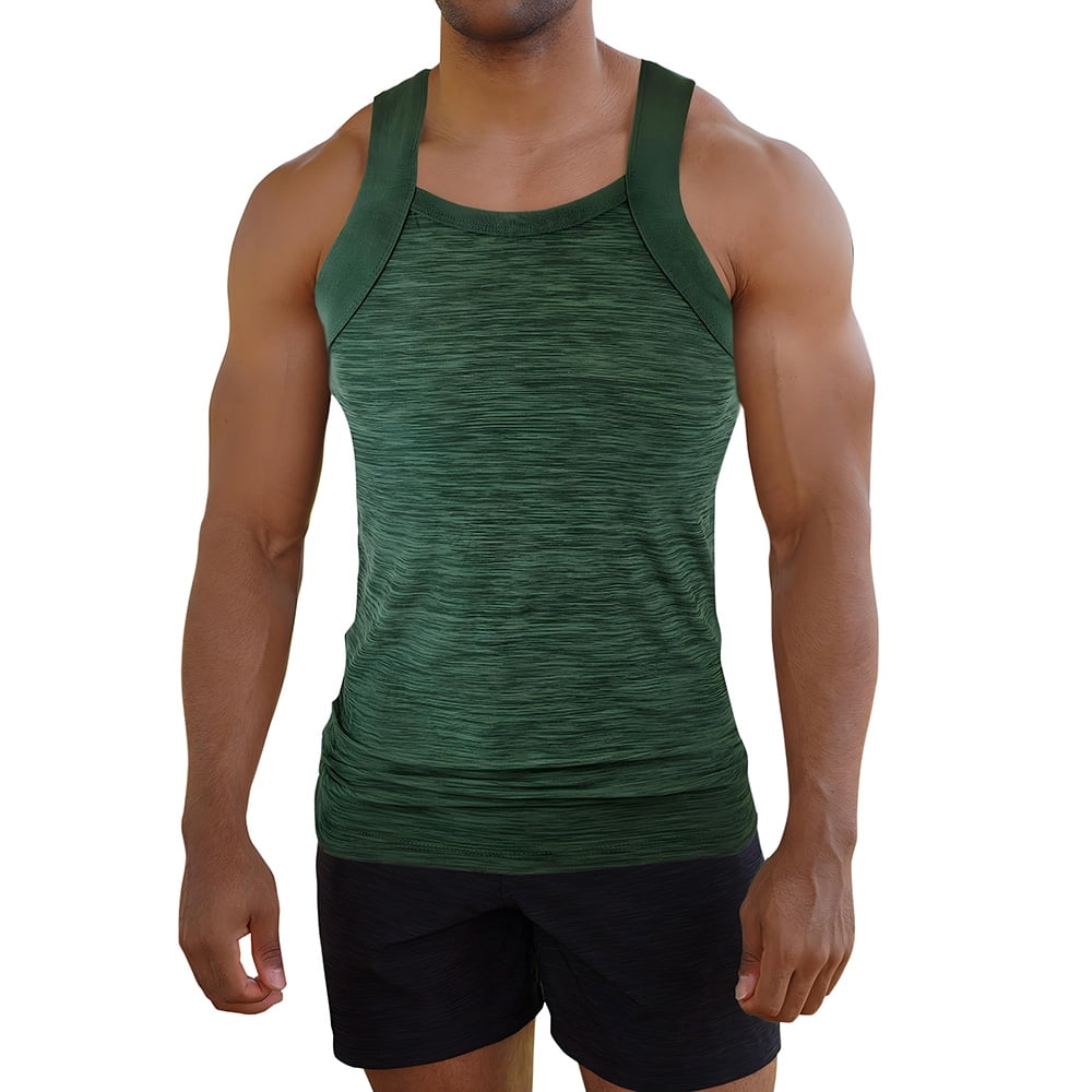 Different Touch Dry Fit Square Cut Style Contrast Color Tank Tops for ...