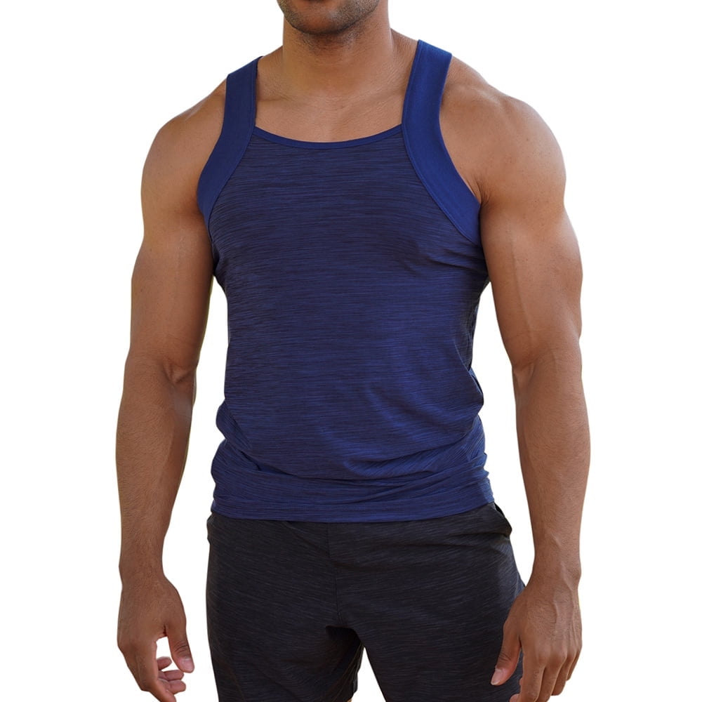 Different Touch Dry Fit Square Cut Style Contrast Color Tank Tops for ...