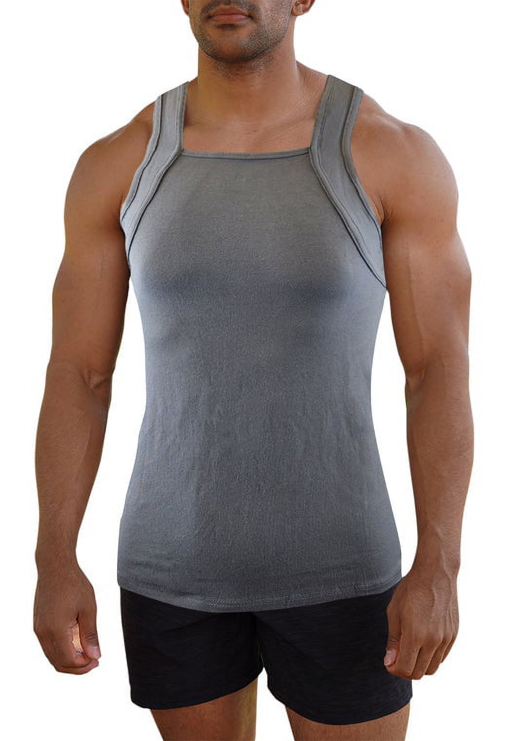 Different Touch G-Unit Style Square Cut Regular Tank Top for Men ...