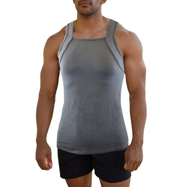 Different Touch G-Unit Style Square Cut Regular Tank Top for Men ...