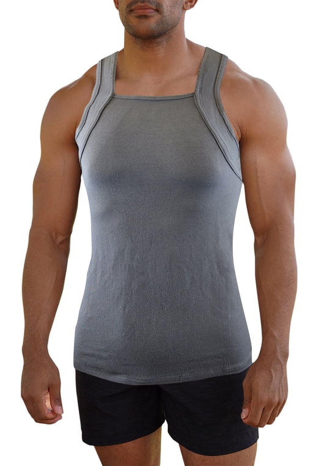 Different Touch G-Unit Style Square Cut Regular Tank Top for Men ...