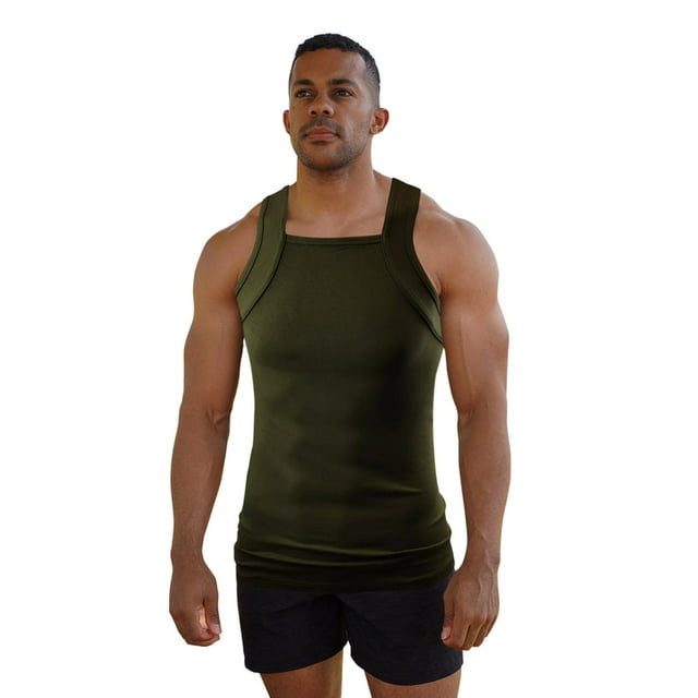 Different Touch G-Unit Style Square Cut Tank Top for Men - Walmart.com