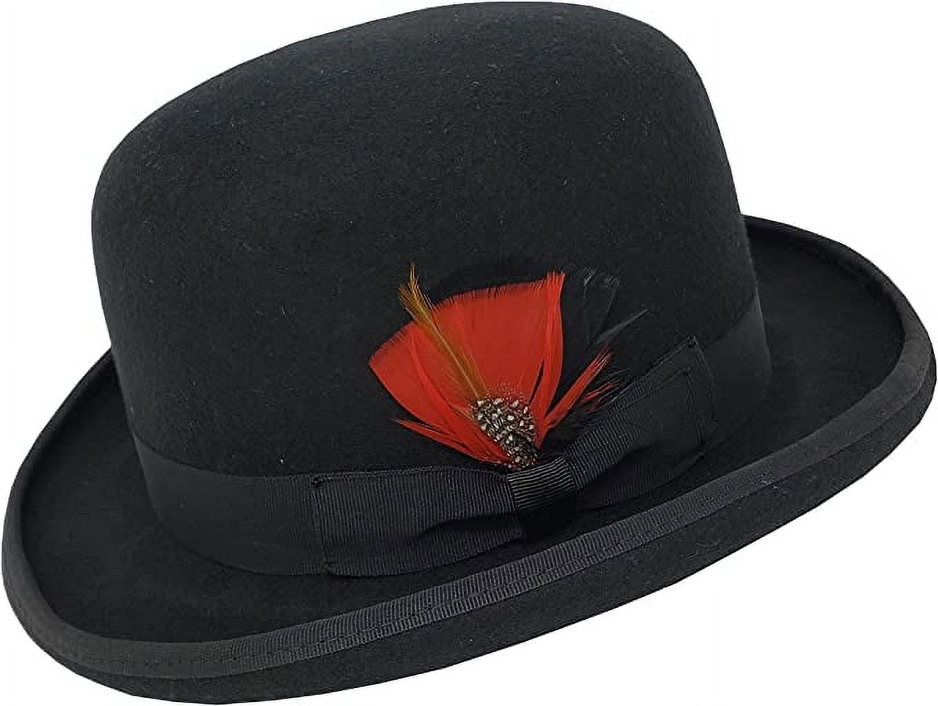 Different Touch Men 100% Wool Felt Top Hats Victorian Style Mad Hatter Tall - Walmart.com