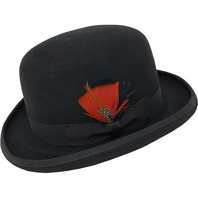 Different Touch Men 100% Wool Felt Top Hats Victorian Style Mad Hatter ...