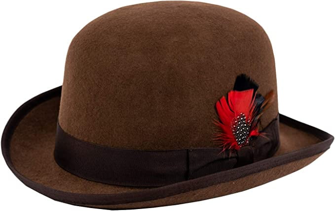Different Touch Men 100% Wool Felt Top Hats Victorian Style Mad Hatter ...