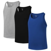 Different Touch Men's Rayon Tank Tops, Pack of 3 - Walmart.com