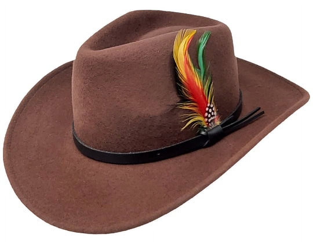 Different Touch Outback Crushable Wool Cowboy Wide Brim Male Brown ...