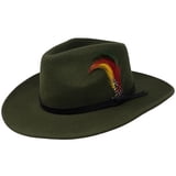 Different Touch Outback Crushable Wool Cowboy Wide Brim Male Olive ...
