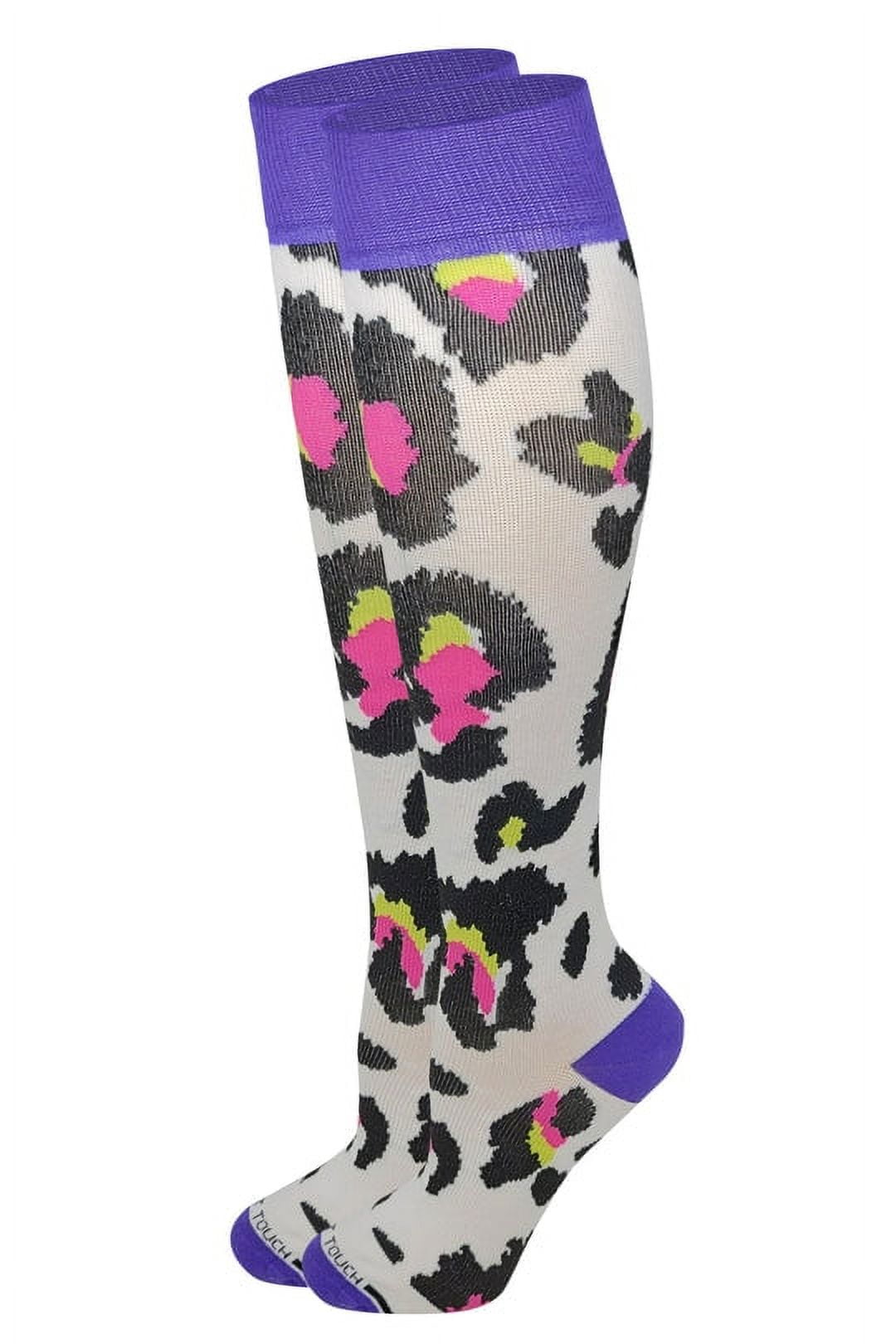 Different Touch Women Animal Print Design Compression Knee High Socks ...