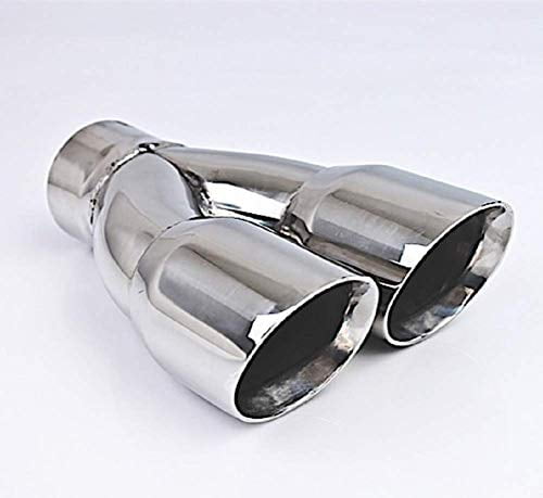 Dual Parallel 3In Double Wall Angle Tip Ss Exhaust Tip 2.5In Id/6 ...